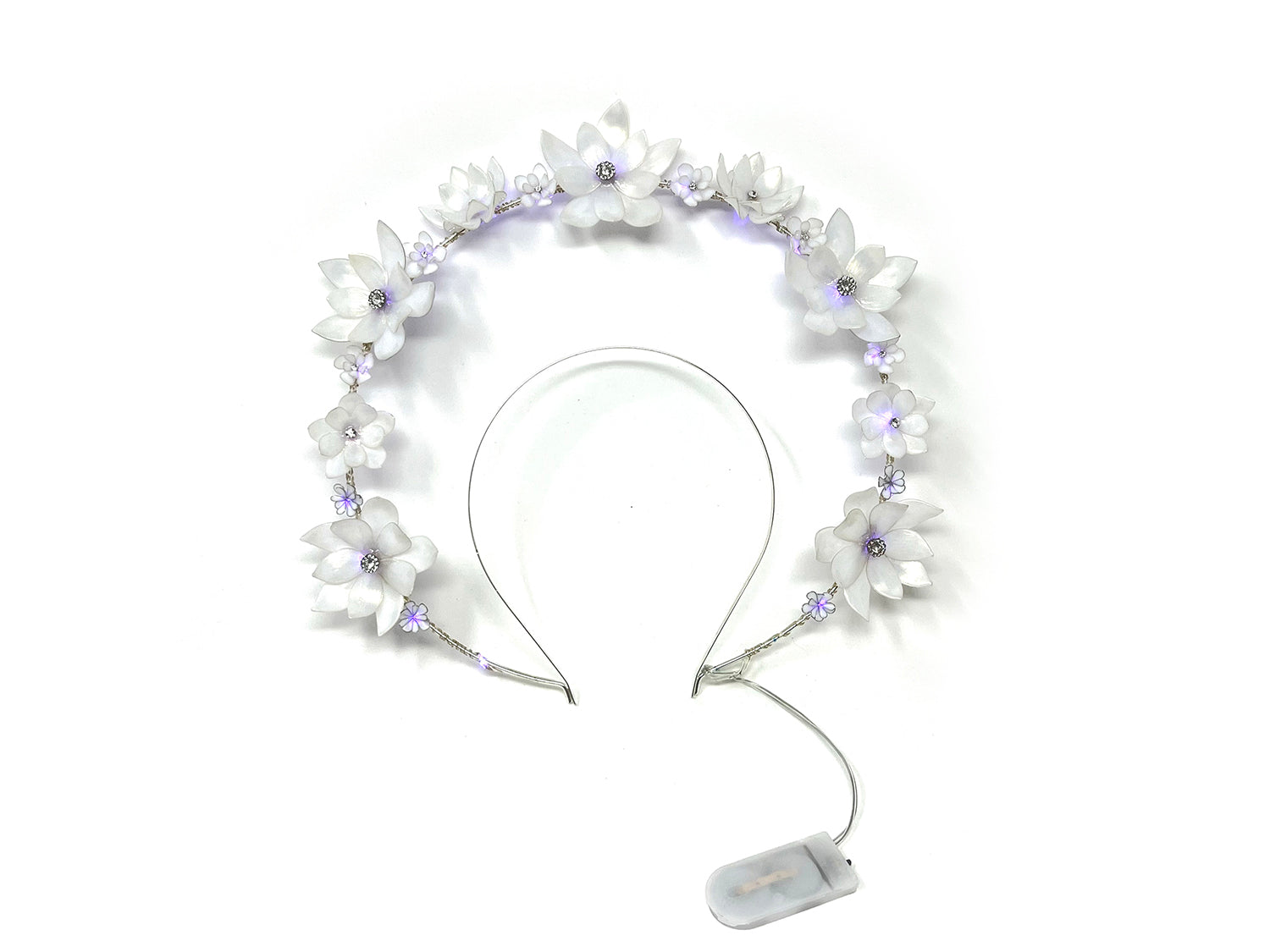 White Lotus LED Tiara – AMAROQ Design